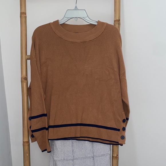 Adrianna Papell | Sweaters | Adrianna Papell Brown Knit Sweater | Poshmark
